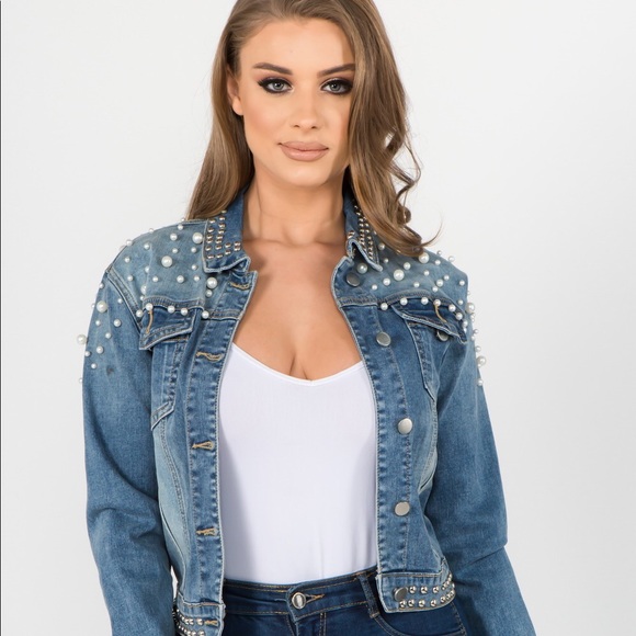Jackets & Coats | Pearl Denim Jacket | Poshmark